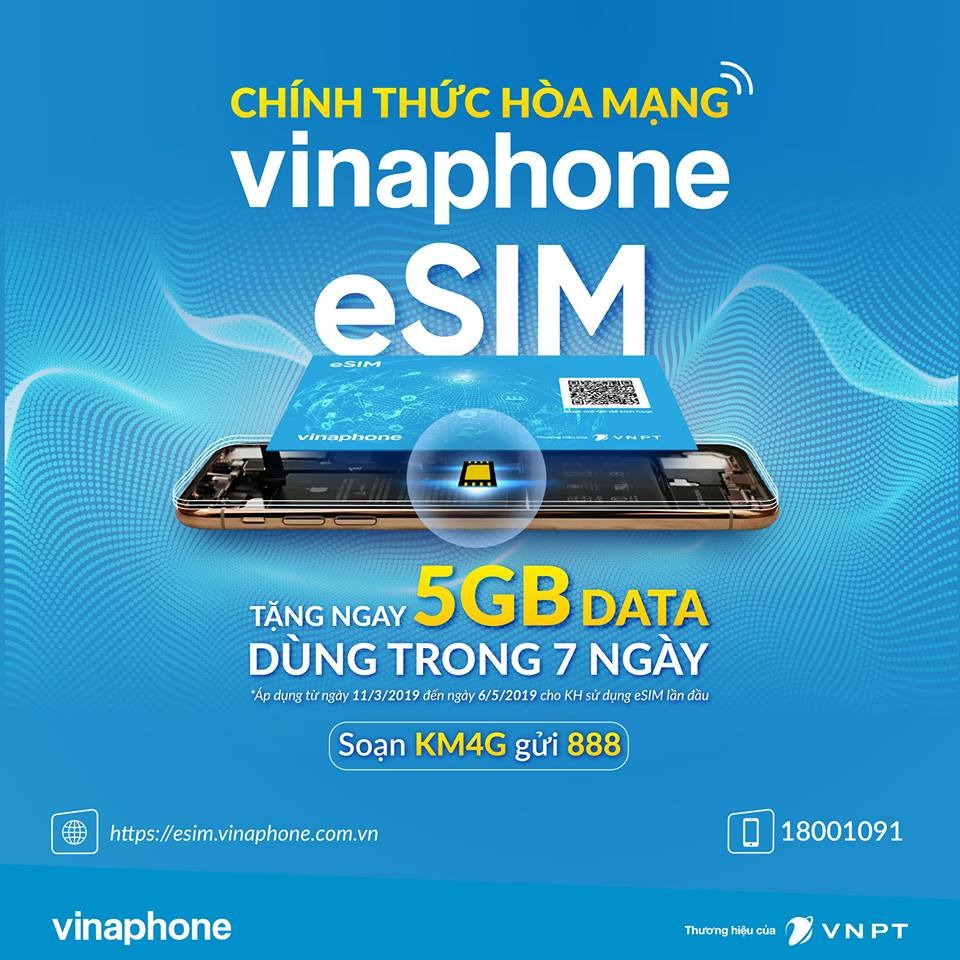 Mua eSIM VinaPhone nhanh chóng, ưu đãi lớn